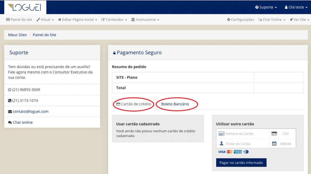 Criar meu primeiro site! Veja como é simples criar site com a Loguei